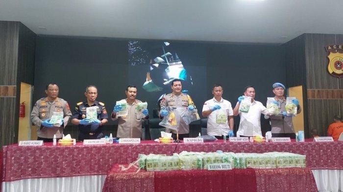 Polda Aceh Berhasil Gagalkan Penyelundupan 57 Kg Sabu Jaringan Thailand - Malaysia - Prohaba.co