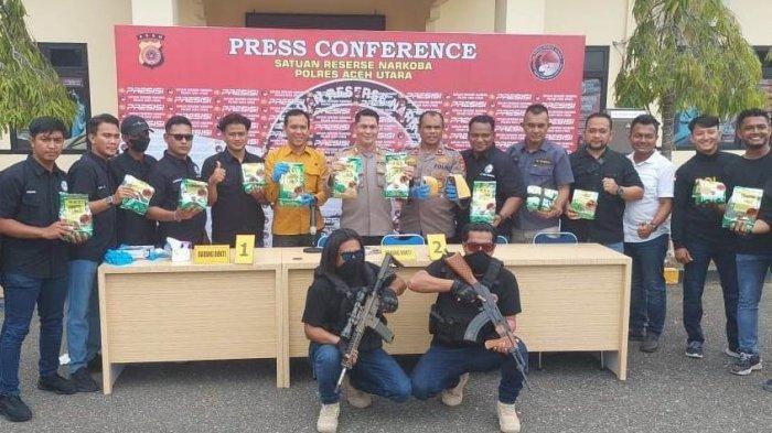 Pengedar Narkoba di Aceh Utara Diringkus, Polisi Gagalkan Transaksi 12 Kg Sabu - Prohaba.co