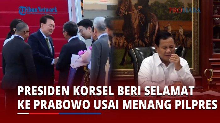 Video Presiden Korsel Beri Ucapan Selamat Kepada Prabowo Usai Menang