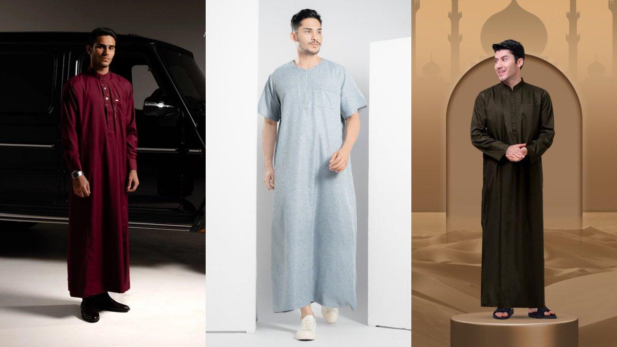 5 Rekomendasi Gamis Pria dengan Bahan Adem dan Desain Elegan ...