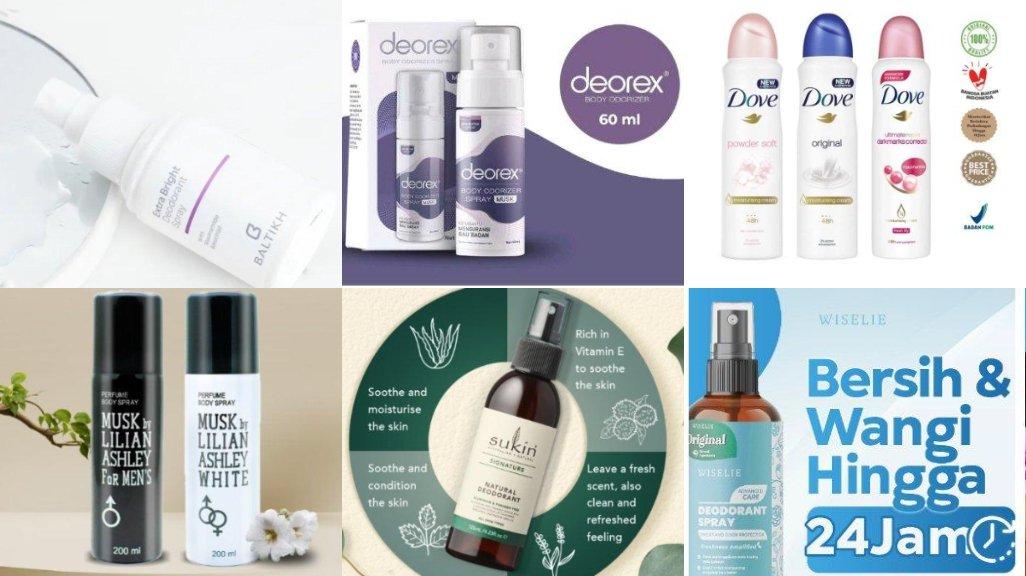 6 Daftar Deodoran Spray Terbaik, Tinggal Semprot Dijamin Anti Bau Badan ...
