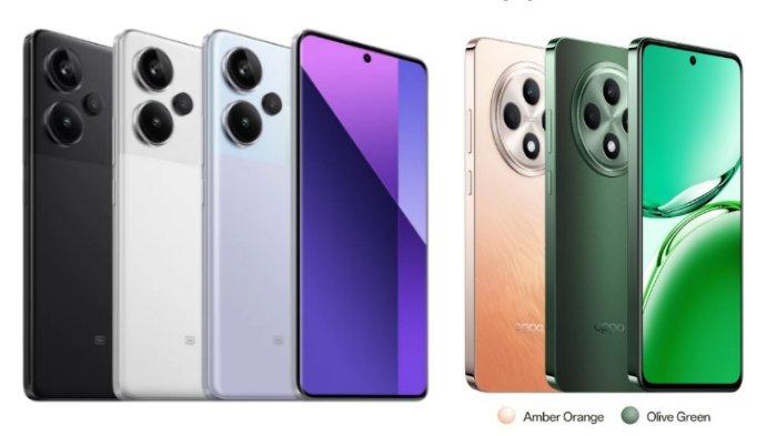 Adu Spesifikasi HP Xiaomi Redmi Note 13 Pro Plus 5G Vs OPPO Reno12 F 5G, Harga Cuma Beda Rp 200 ...