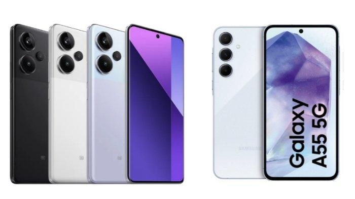 Adu Spesifikasi HP Xiaomi Redmi Note 13 Pro Plus 5G Vs Samsung Galaxy A55 5G, Harga Sama Rp 5 ...