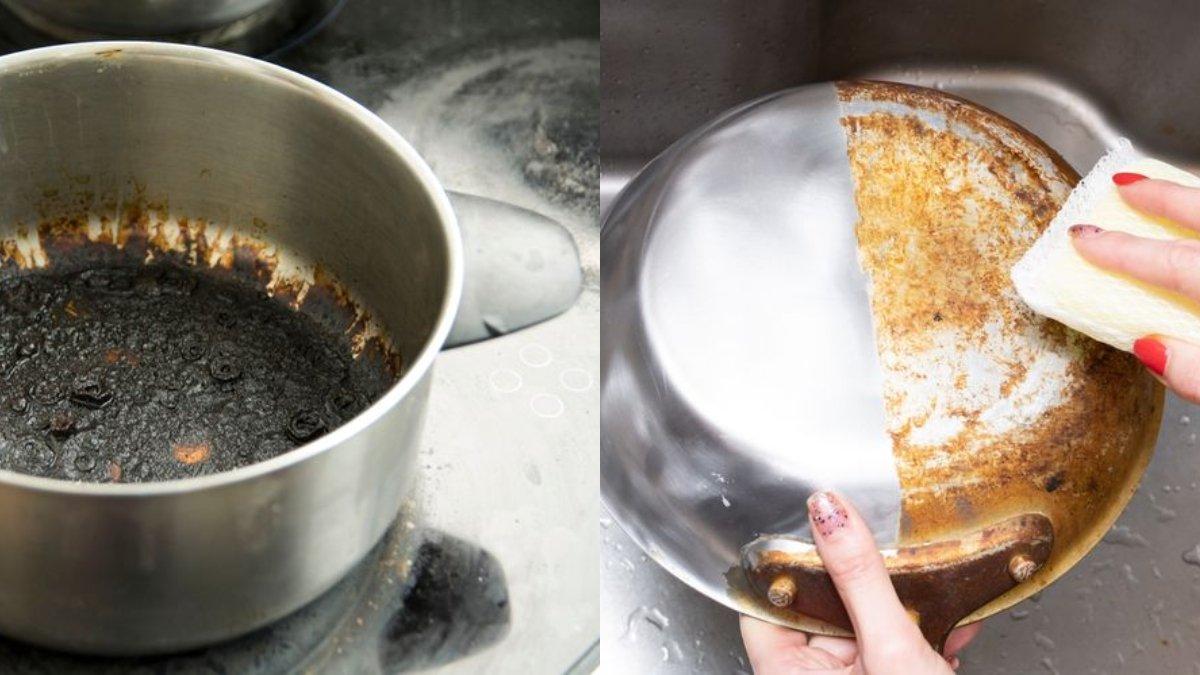 12 Cara Membersihkan Alat Masak yang Gosong dan Penuh Kerak, Jangan ...