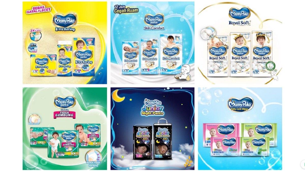 30 Penawaran Produk Terlaris MamyPoko, Popok Bayi Murah dan Nyaman ...