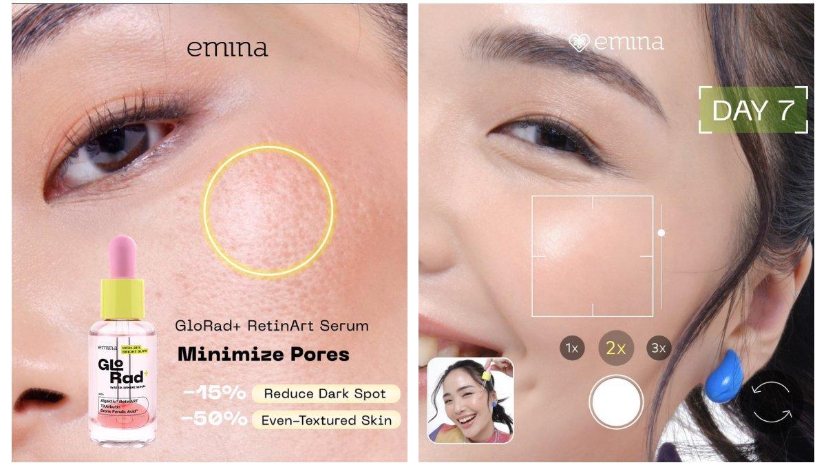 Review emina Glo Rad+ High-Res Bright Glow Water-Sphere Serum ...