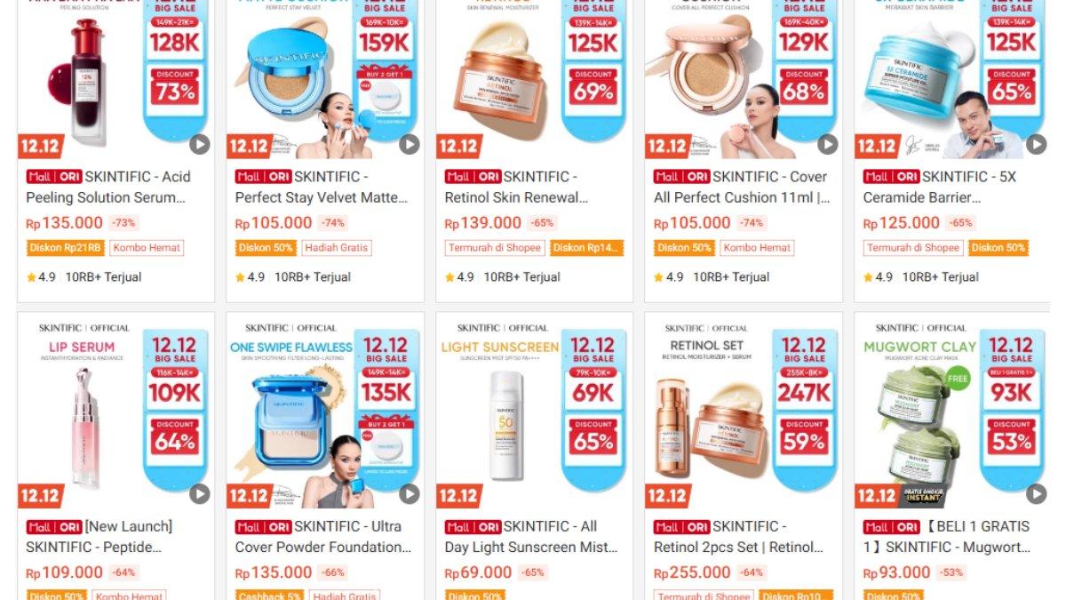 20 Daftar Produk SKINTIFIC Spesial Harbolnas 12.12, Hadir dengan Diskon ...