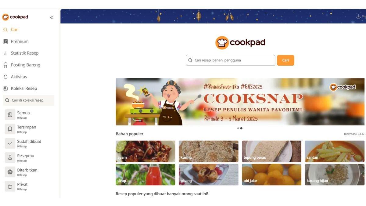 5 Website Resep Masakan untuk Menu Sahur dan Buka Puasa, Praktis Tanpa Perlu Pasang Aplikasi ...
