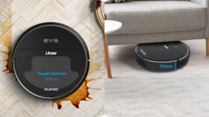 Review AVARO LS3000 Robot Vacuum Cleaner, Lantai Bersih Tanpa Capek - Tribunshopping.com