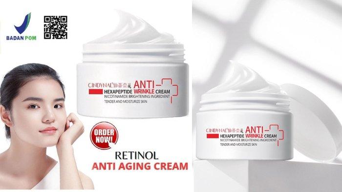 Review CINDYNAL Hexapeptide Anti Wrinkle Cream, Skincare untuk Lawan ...