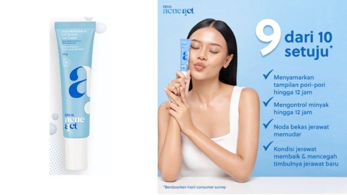 Review ERHA AcneAct Pore Minimizer and Oil Control Gel Cream, Wajah ...