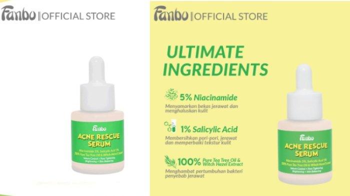 Review Fanbo Skin Goals Acne Rescue Serum, Kandungan Tea Tree Oil yang Efektif Atasi Jerawat ...