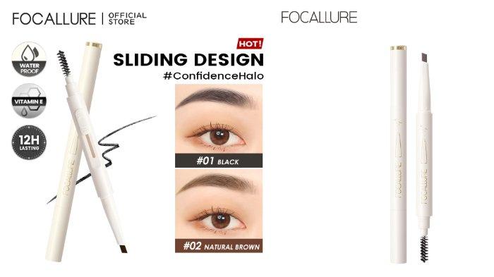 Review FOCALLURE Eyebrow ConfidenceHalo, Pensil Alis Waterproof yang ...