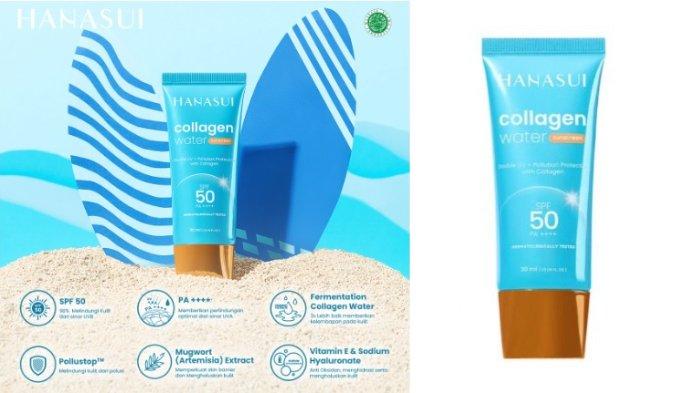 Review HANASUI Sunscreen SPF 50 With Collagen, Formulanya Lindungi ...