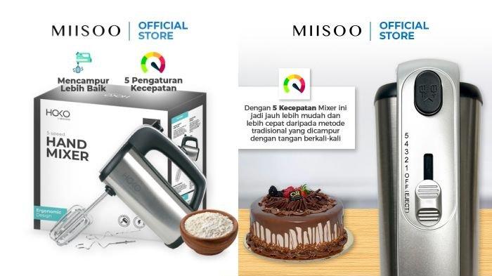 Review HOKO By MIISOO Hand Mixer Mini dengan 5 Kecepatan, Bisa Aduk ...