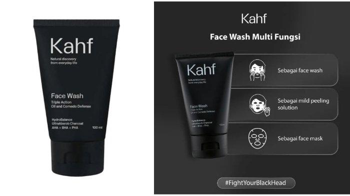 Review Kahf Triple Action Oil and Comedo Defense Face Wash, Sabun Muka ...