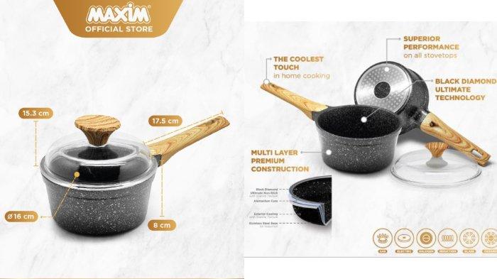 5 Rekomendasi Sauce Pan Maxim, Material Berkualitas Tunjang Olah ...