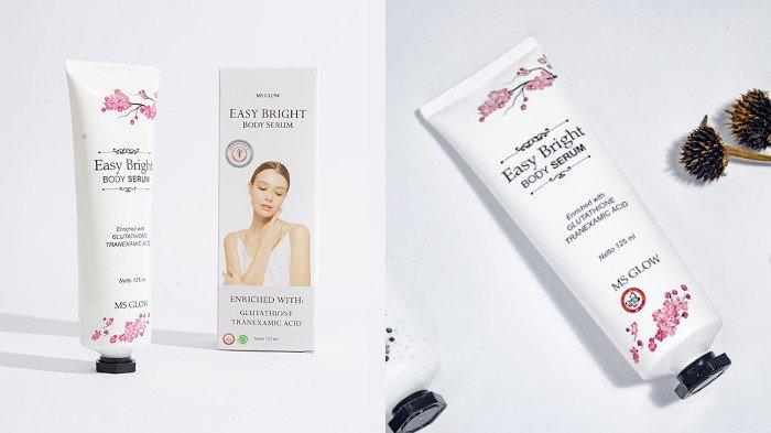 Review MS GLOW Easy Bright Body Serum, Bikin Kulit Badan Cerah dan ...