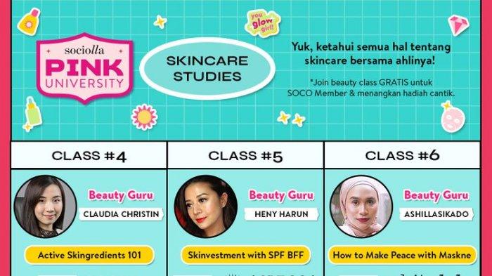 Gratis Hadirkan Program Menarik Sociolla Buka Pink University Class of ...