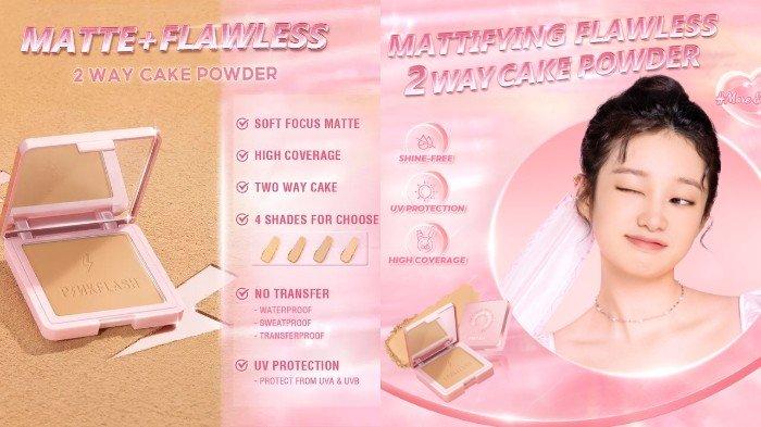 Review PINKFLASH Mattifying Flawless Two Way Cake, Wajah Bebas Kusam ...