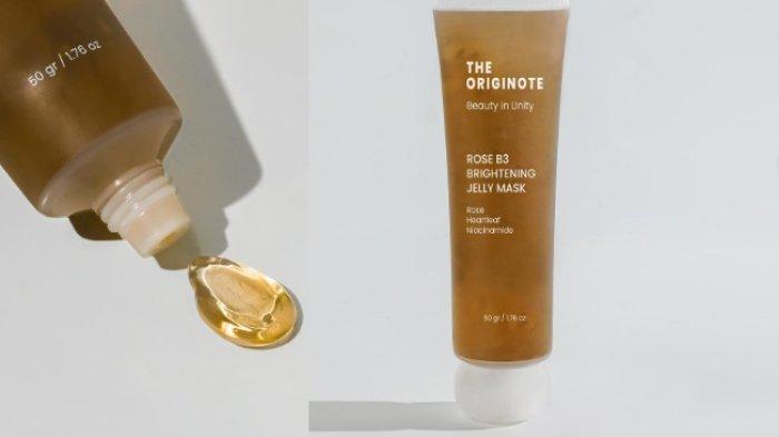 Review The Originote Rose B3 Brightening Jelly Mask, Masker Viral untuk ...