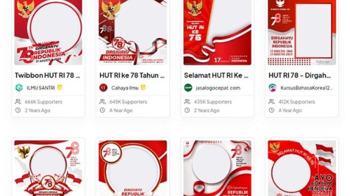 17 Link Twibbon Gratis untuk Memeriahkan HUT Kemerdekaan RI ke 78 Tahun 2023 - Tribunshopping.com