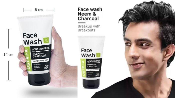 Review Ustraa Face Wash Neem & Charcoal Acne Control, Sabun Cuci Muka ...