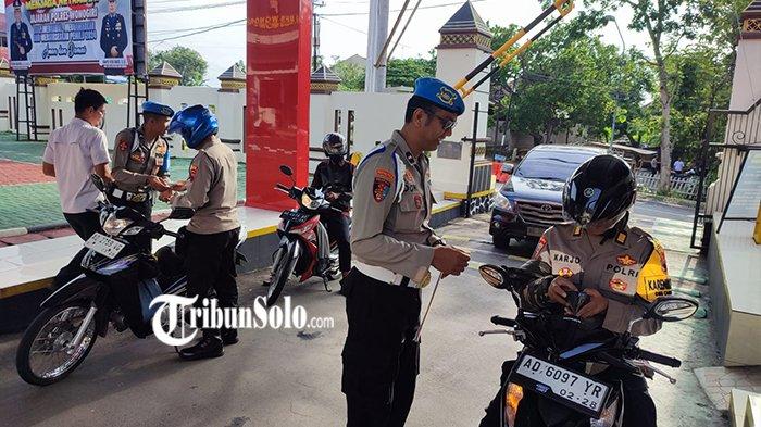 Saat Polisi Kena Razia Polisi di Polres Wonogiri, Cari Anggota yang Pakai Motor Berknalpot Brong ...