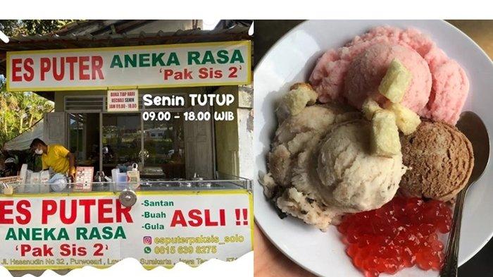 Viral Kuliner Es Puter Pak Sis di Solo Jateng yang Punya 16 Rasa, Harga ...