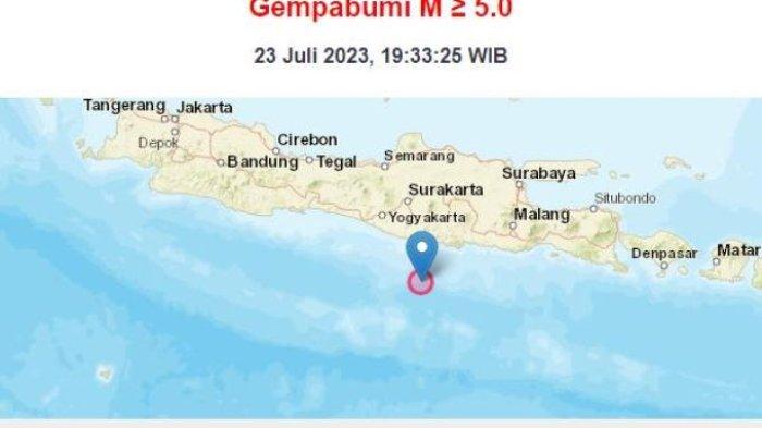 Gempa M 5,7 Guncang Pacitan, Getaran Gempa Terasa di Sukoharjo hingga Klaten - Tribunsolo.com