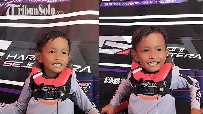 Berusia 7 Tahun, Ghaisan Jadi Crosser Termuda Piala DPRD Boyolali - Tribunsolo.com
