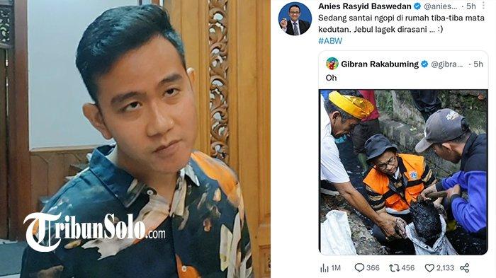 Balas Netizen Nyinyiri Jokowi dengan Foto Anies, Gibran : Saya Tak Bereaksi kalau Tak ...