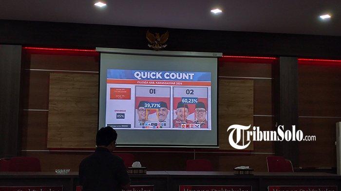 Hasil Pilkada Karanganyar 2024: Rober-Adhe Sementara Unggul 60,23 Persen, Suara Masuk 85 Persen ...