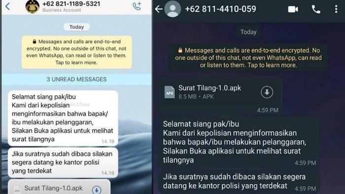 Waspada! Modus Baru Penipuan Jelang Puasa, Buka Link Surat Tilang di WA, Isi Rekening Bisa ...