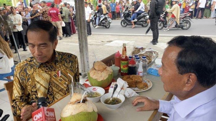 Jokowi Ajak Prabowo Makan Bakso Bareng di Pinggir Jalan, Kode Presiden Turun Gunung Kampanyekan ...