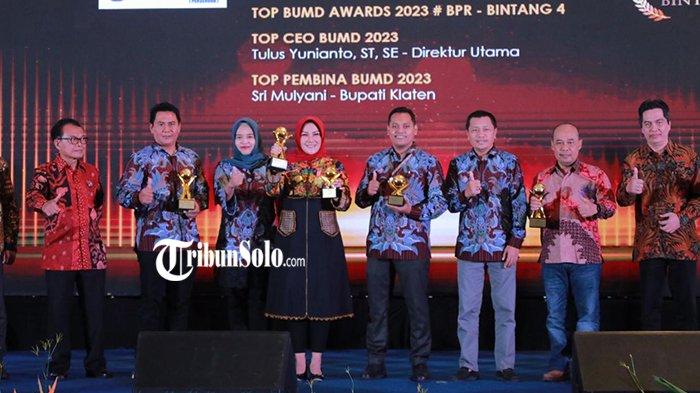 Kabupaten Klaten Sabet 3 Penghargaan di TOP BUMD Award 2023,Bupati Sri Mulyani Raih TOP Pembina ...