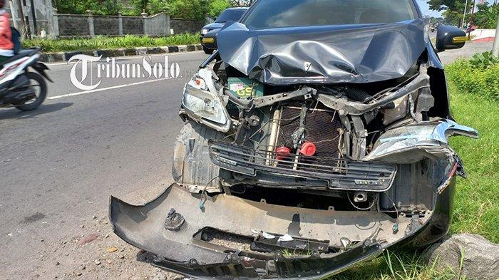 Kecelakaan Karambol di Jalan Raya Sukoharjo–Wonogiri, Tiga Kendaraan Terlibat - Tribunsolo.com