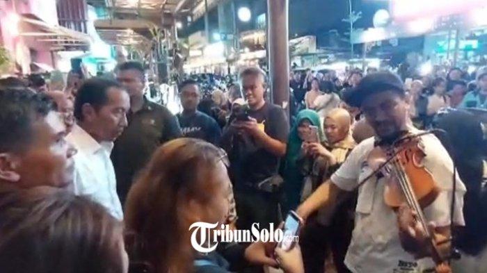 Jokowi Malam Mingguan di Koridor Gatsu Solo Saksikan Pengamen Violin ...