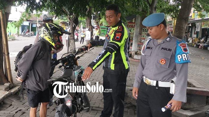 Ruang Gerak Motor Berknalpot Brong Makin Sempit, Polisi Klaten Awasi Ketat - Tribunsolo.com