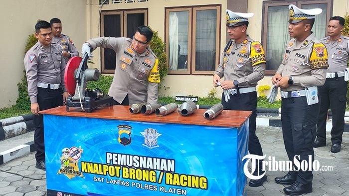 Pakai Knalpot Brong, 4.109 Kendaraan Kena Tilang di Klaten, Pelaku Didominasi Pelajar ...