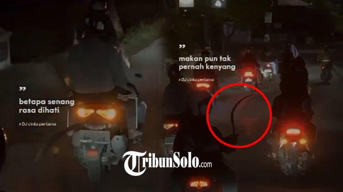 Viral Video Gerombolan Pemotor Konvoi di Jalanan Cawas Klaten, Acungkan Sajam dan Nyalakan ...