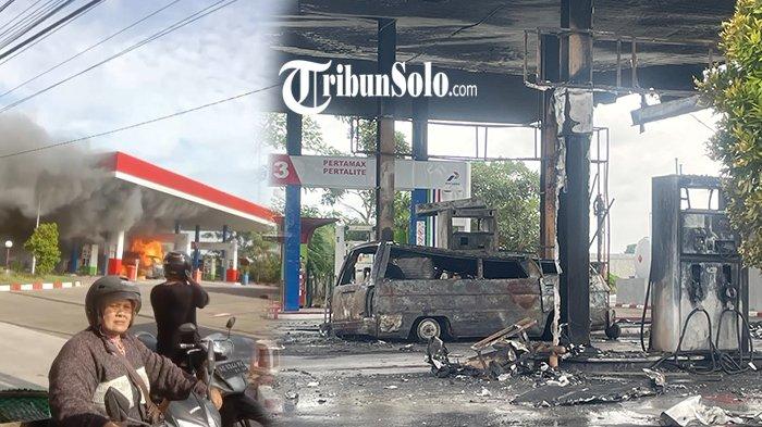 Imbas Kebakaran SPBU Cuplik Sukoharjo, 1 Mobil dan 2 Mesin Pompa Hangus Dilalap si Jago Merah ...