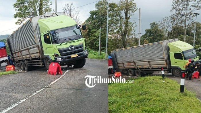 Cara Evakuasi Truk Muatan 26 Ton yang Mogok di Tanjakan Jalur Selo Boyolali, Lalu Lintas ...