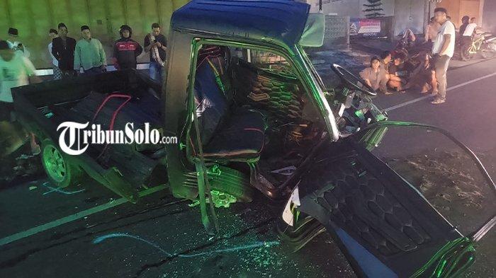 PENYEBAB Tewasnya Sopir Pikap yang Adu Banteng dengan Bus di Ampel Boyolali, Alami Luka di ...