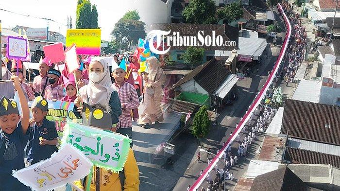Sambut Tahun Baru Islam, Bendera Merah Putih Sepanjang 1 Kilometer ...