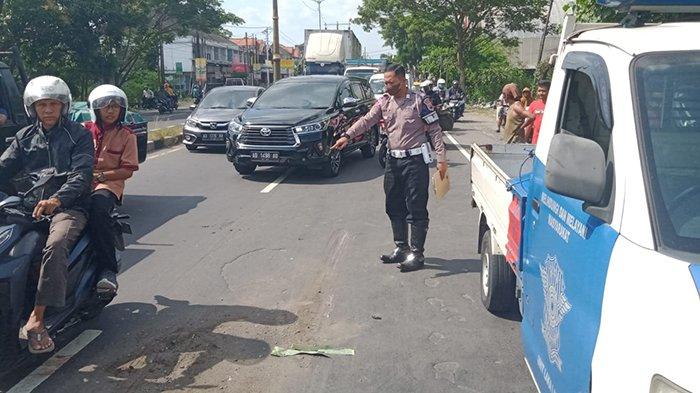 Kecelakaan Maut di Jalan Solo - Jogja, Pengendara Honda Supra Tewas Terlindas Truk Muatan Tanah ...
