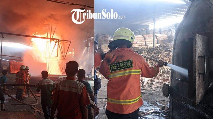 Kebakaran di PT PPI Karanganyar, Percikan Api Diduga Muncul dari Mesin Oven, Sambar Tumpukan ...