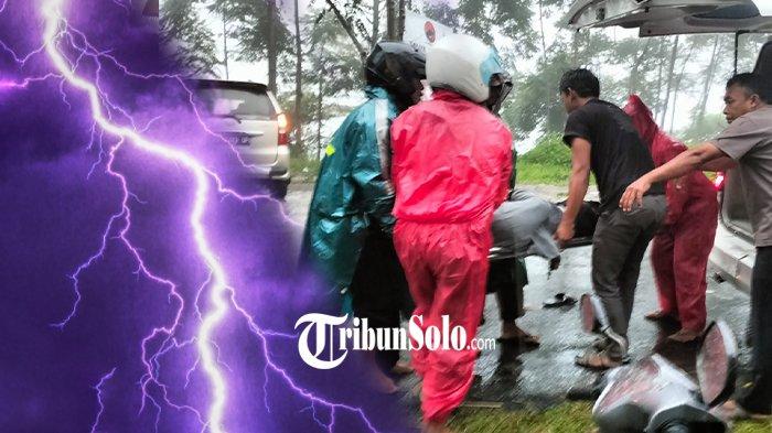 Detik-detik Pria Tersambar Petir di Karanganyar Jateng, Ternyata Sedang Main HP saat Hujan Turun ...