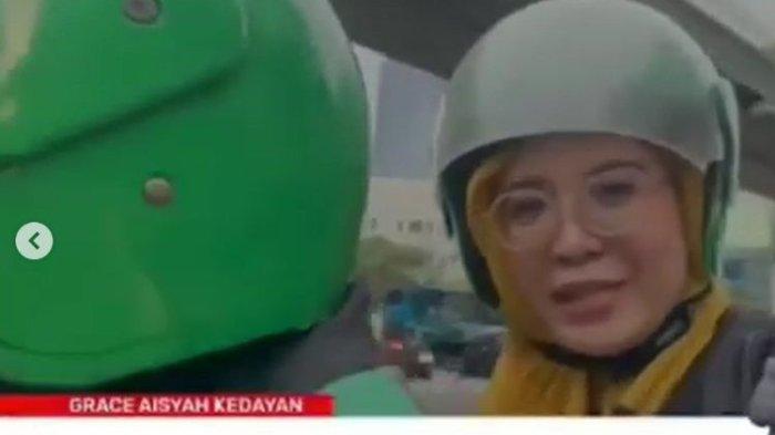 Viral Reporter Malaysia Bawakan Berita Sambil Naik Ojol di Jakarta, Helm Ditutup saat Laporan ...