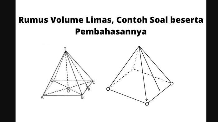 Rumus Volume Limas Lengkap dengan Pembahasan dan Contoh Soalnya ...